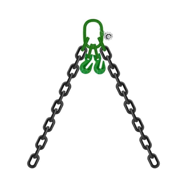Adjustable Two Leg Chain Sling With Clevis Sling Hook