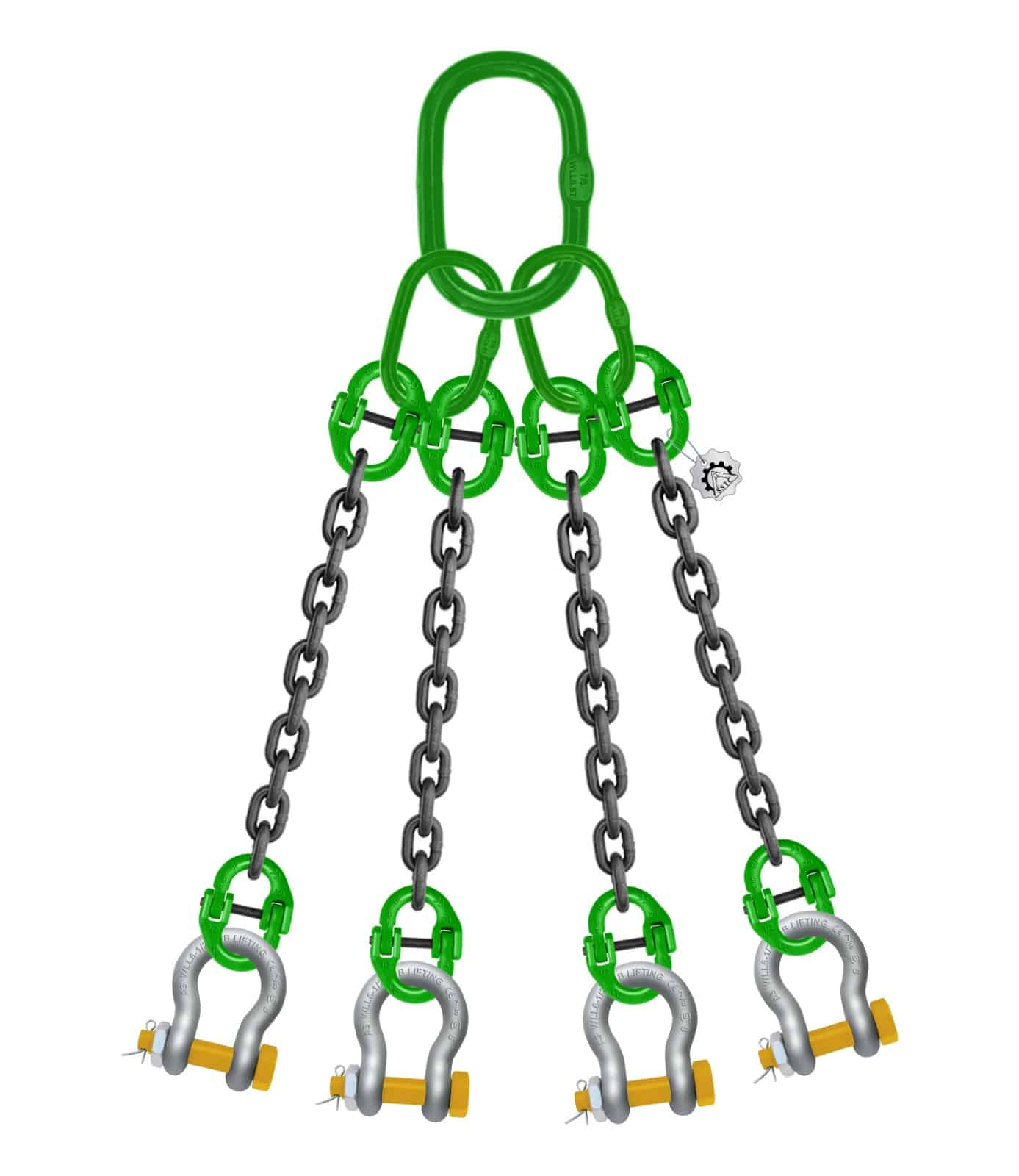 FOUR LEG CHAIN SLING WITH BOW-SHAPED SHACKLE BOLT TYPE - Safe and ...