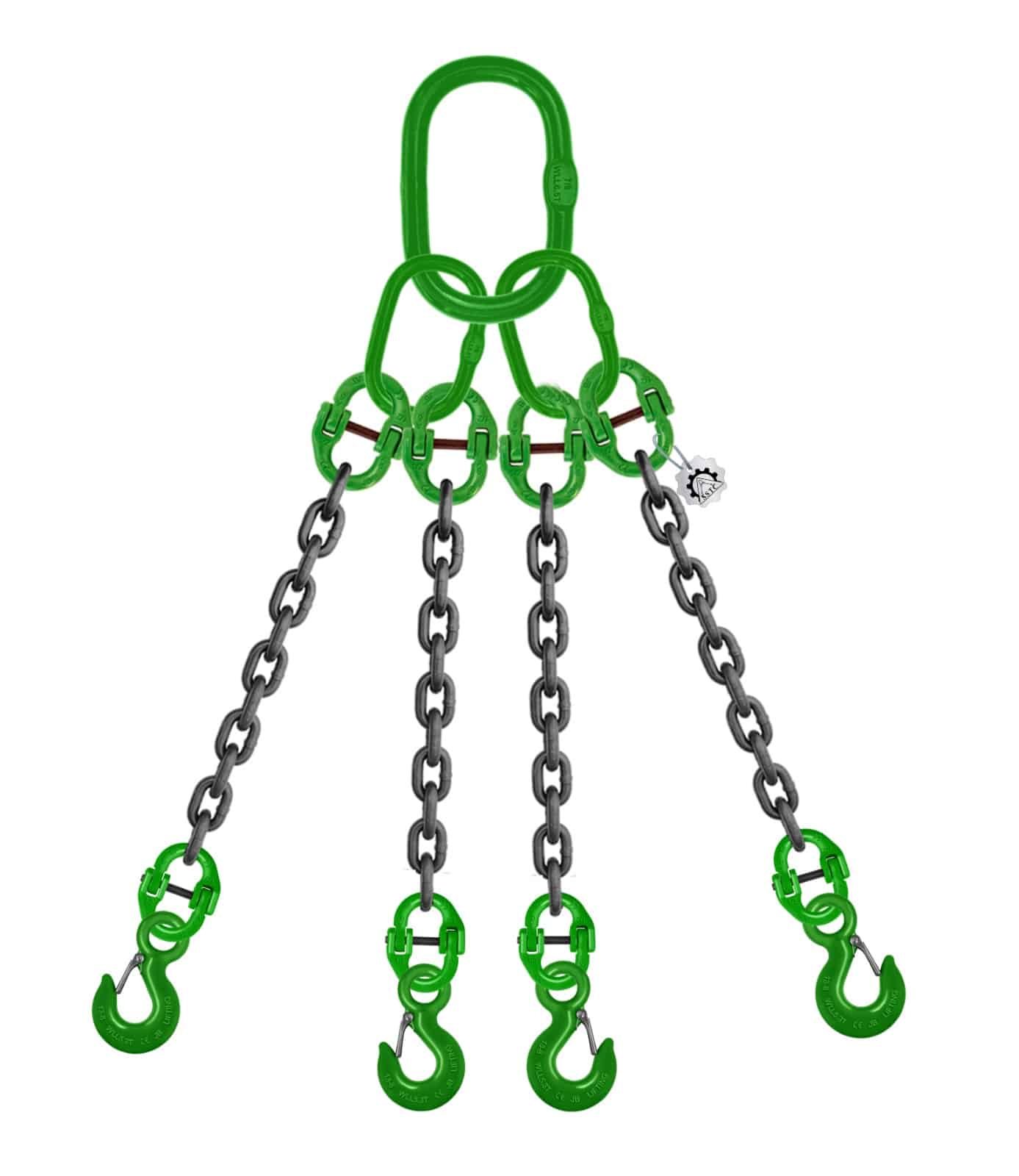 FOUR LEG CHAIN SLING WITH EYE SLING LATCH HOOK - Safe and Secure ...