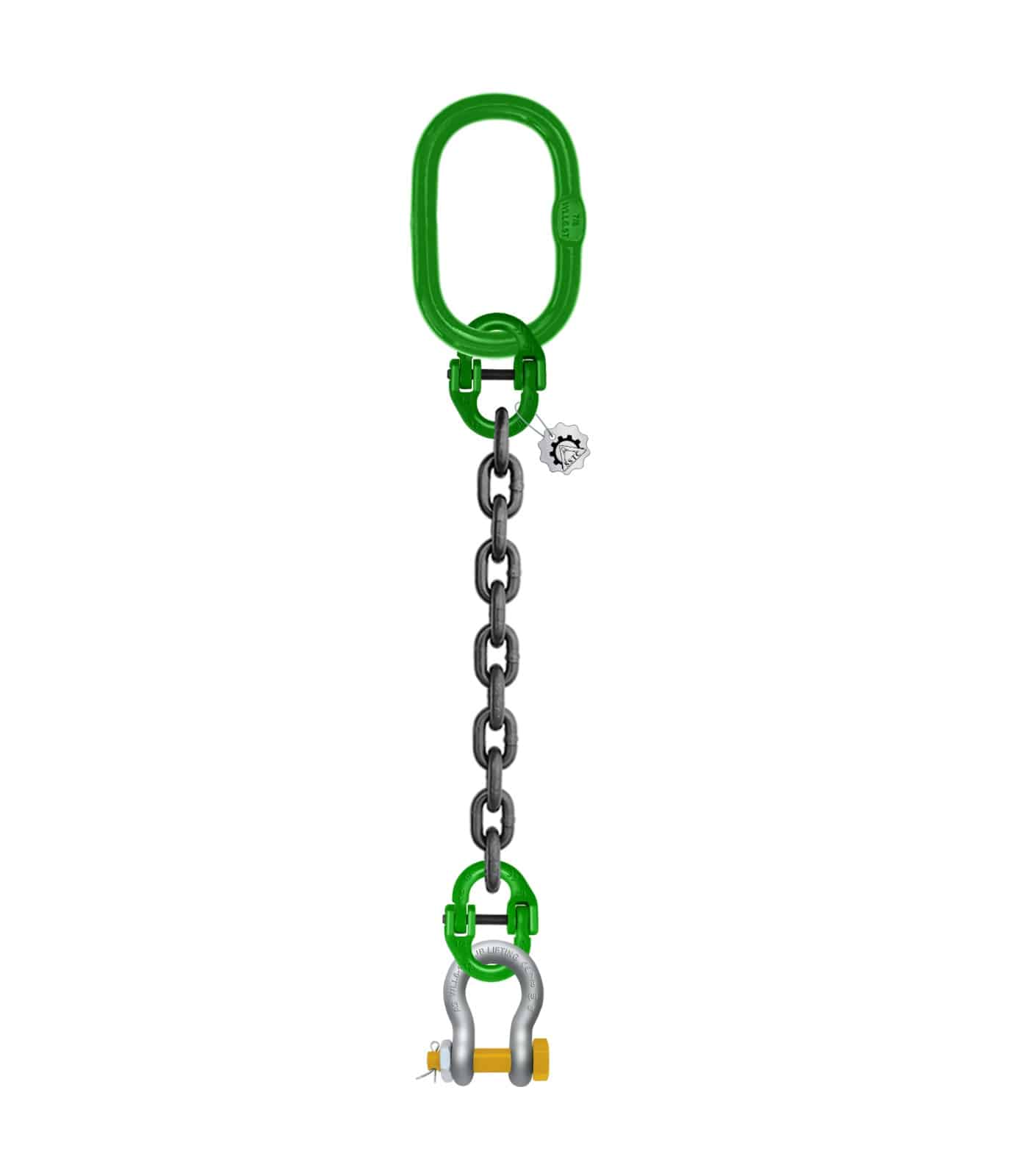 ONE LEG CHAIN SLING WITH BOW-SHAPED SHACKLE BOLT TYPE - Safe and Secure ...