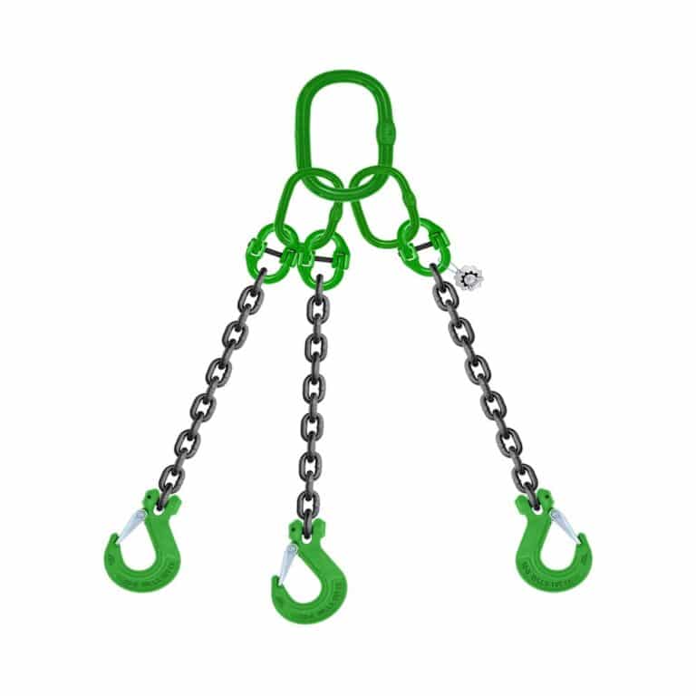 THREE LEG CHAIN SLING WITH CLEVIS SLING HOOK KSA