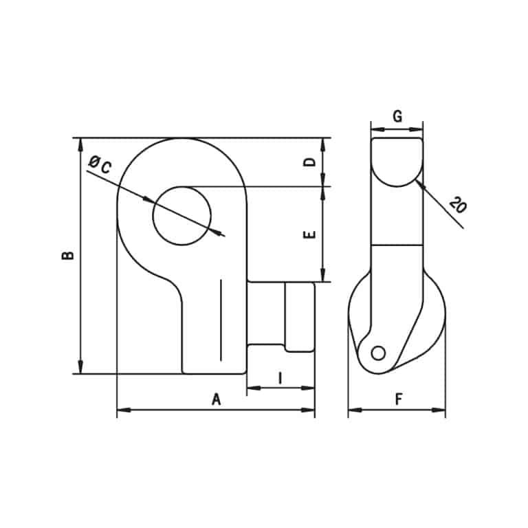 CLT Container Lifting Lug - Safe and Secure Trading Company